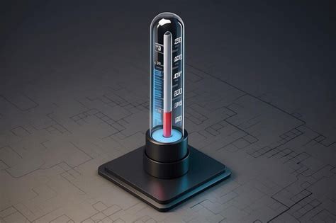 Isometric Thermometer Premium Ai Generated Image