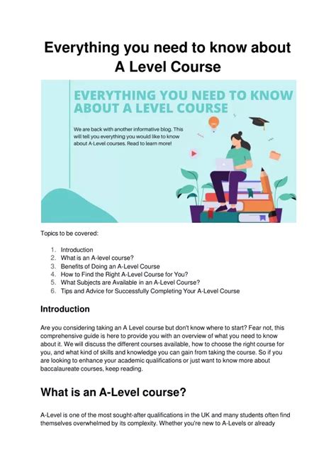 Ppt Everything You Need To Know About A Level Course Powerpoint