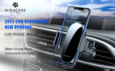 Miracase Support Telephone Voiture 2 en 1 Porte Téléphone Voiture