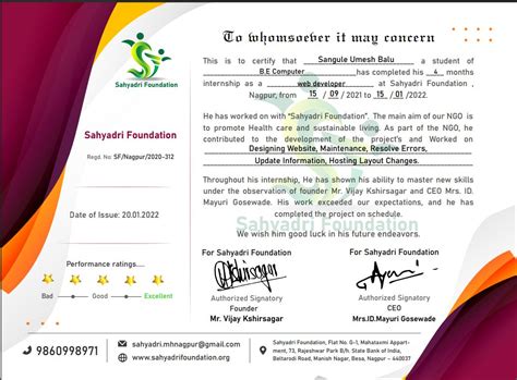 Umesh Sangule On Linkedin Sahyadrifoundation