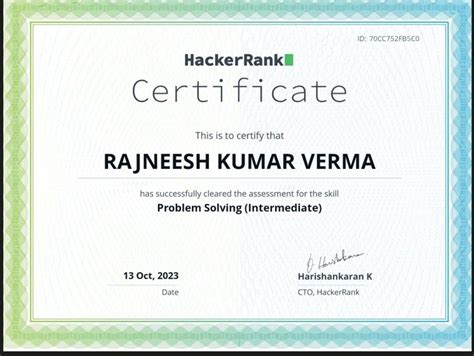 Rajneesh Kumar Verma On Linkedin Problemsolving Certification