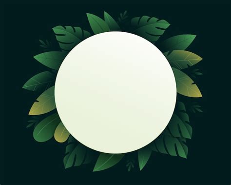 Premium Vector Jungle Frame In Gradient Design