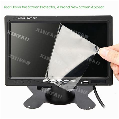 Xinfan12v 24v 7 นิ้ว Tft Lcd สี Hd มอนิเตอร์ สําหรับรถ Cctv ย้อนกลับกล้องมองหลังสํารอง Shopee