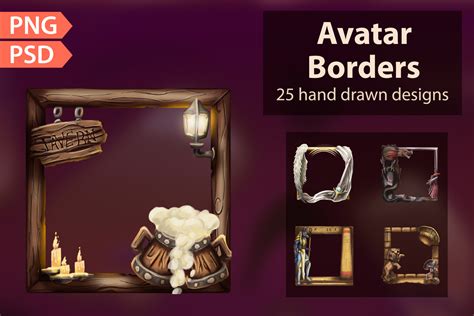 Stylized Avatar Borders 2d 图标 Unity Asset Store