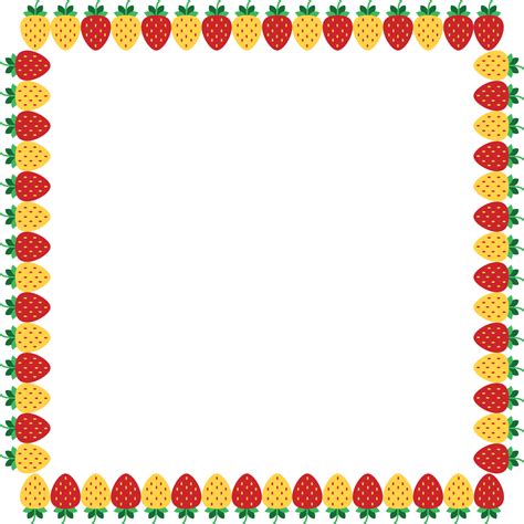 Cherry Fruit Boarder Pattern Frame 20038077 Png