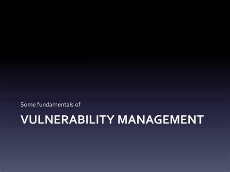 Ppt Improve It Security With Credentialed Vulnerability Scans