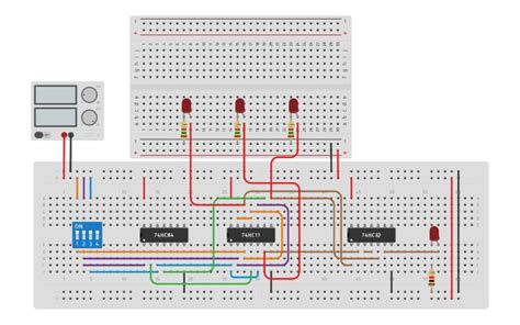 Circuit Design Lab 9 Combinational Logic Circuit Tinkercad