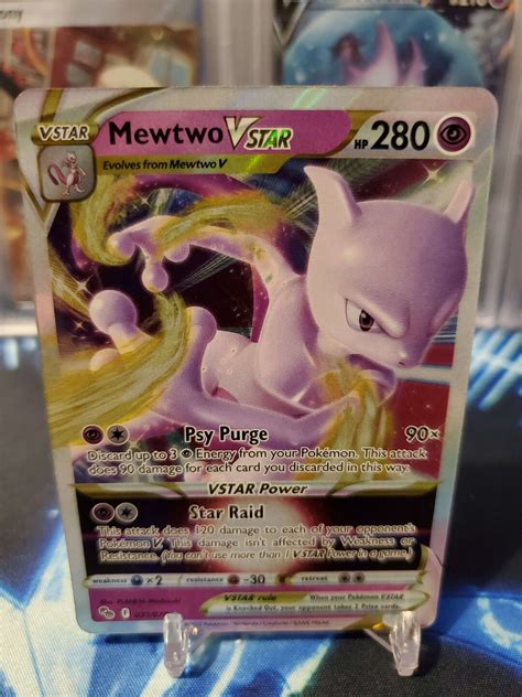 Mewtwo Vstar Pokemon Go Sword And Shield M NM Holo Etsy