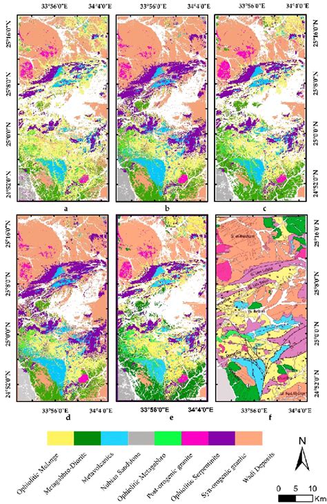 Lithologic Classification Outputs Utilizing Ali S2ast Dem Data