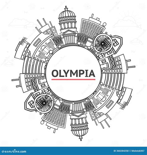 Washington Dc City Map Usa Labelled Black Illustration Cartoondealer