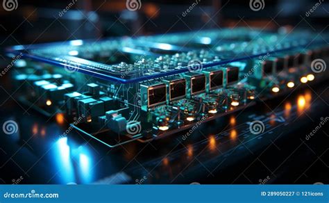 Network Internet Lan Cables Connected In Network Switches Generative