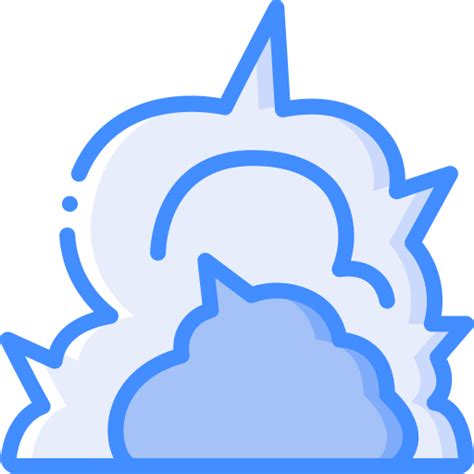 Explosion Basic Miscellany Blue Icon