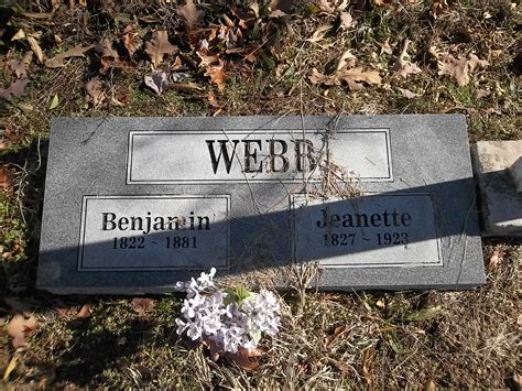 Benjamin Franklin Webb 1822 1881 Find A Grave Memorial