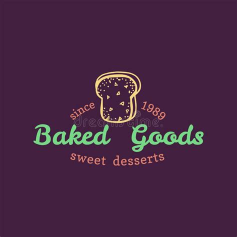 Logotipo De La Panadería Del Vintage De La Repostería Y Pastelería