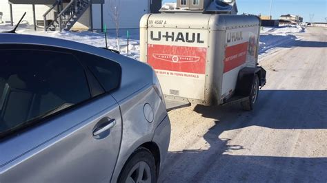 Toyota Prius Tows Loaded 4x8 Uhaul Trailer 1300 Miles Youtube