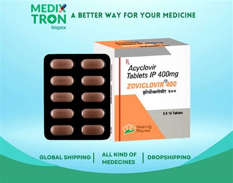 Acyclovir Tablet 400 Mg At ₹ 200strip Anti Infective Agent In Nagpur Id 2855306934955