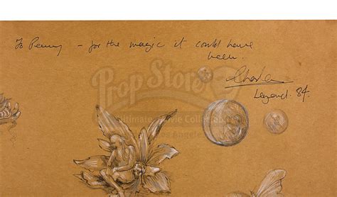 Legend 1985 Charles Knode Pencil Drawn Costume Designs