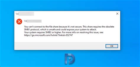 Fix Cant Connect To File Share Obsolete Smb1 Protocol