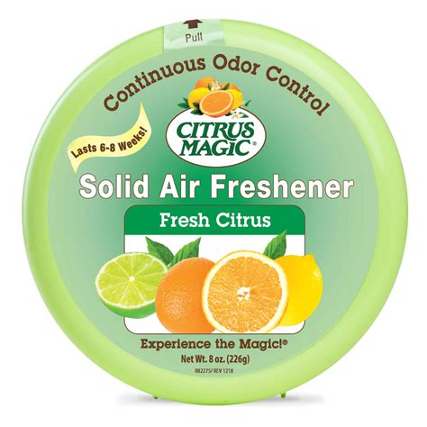 Citrus Magic Solid Air Freshener Fresh Citrus Product Ingredients