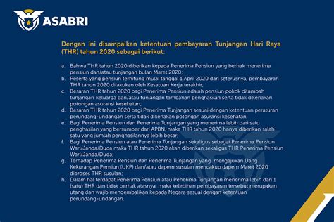 PEMBAYARAN TUNJANGAN HARI RAYA THR TAHUN 2020