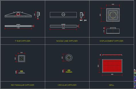 디퓨져 모음 Diffuser Detail Library Magnicad Cad Block Free Download