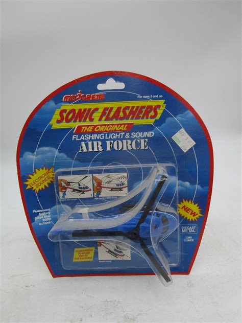 Vintage Majorette Sonic Flashers Air Force Police Helicopter Sealed 4665871691