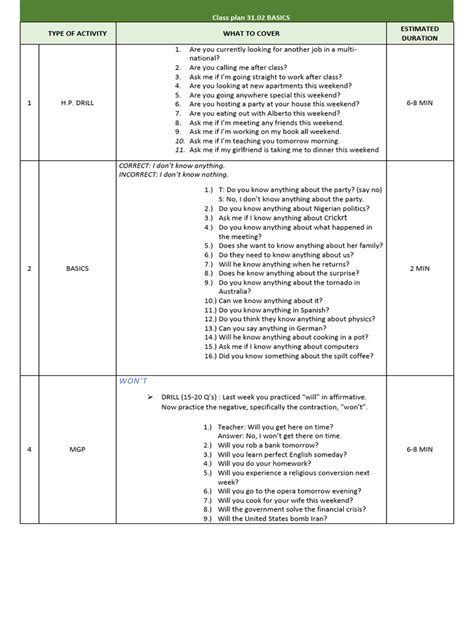 Class Plan 01 17 2024 Pdf