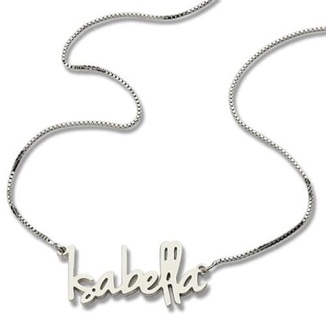 Name Jewellery Small Name Necklace For Her Sterling Silver
