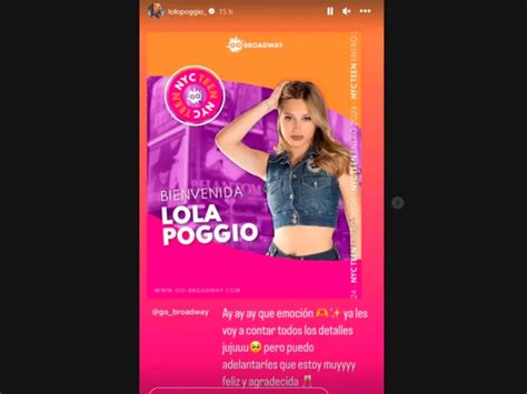 Lola La Hermana De Julieta Poggio Recibió La Propuesta De Sus Sueños