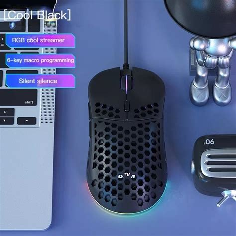 Black Honeycomb Gaming Mouse Ultra Light Weight Computers And Tech