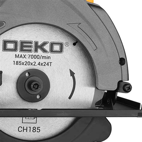 Serra Circular Profissional 7 1 4 Pol 1200W 220V DEKO Brasil