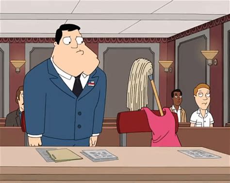 American Dad Francine Hot Black Bra And Panties Court Room 