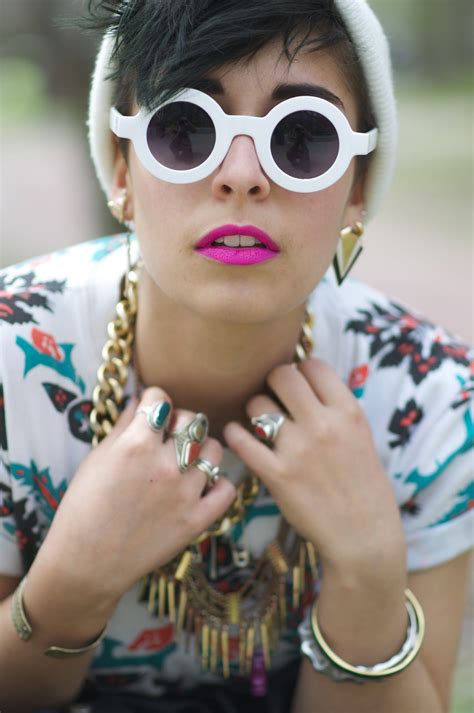 Trendy Blogger Womens Fashion Thick Round Sunglasses 8980 Round