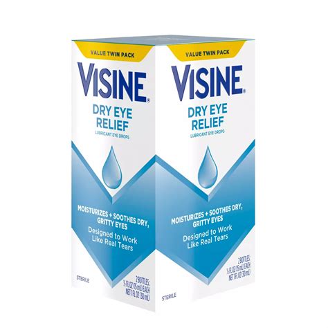 Visine Dry Eye Relief Lubricant Eye Drops Shop Eye Drops And Lubricants