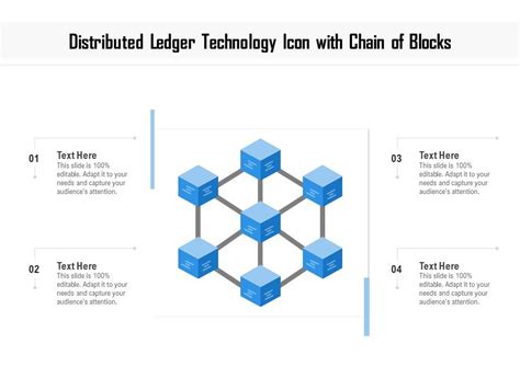 Distributed Ledger Technology Icon With Chain Of Blocks Ppt Powerpoint Presentation Gallery