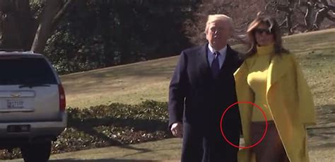 Twitter Users Convinced Melania Swatted Trumps Hand Again Daily Mail