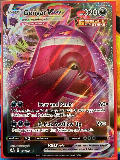 Gengar VMAX SWSH08 Fusion Strike Pokemon Ubicaciondepersonas Cdmx Gob Mx