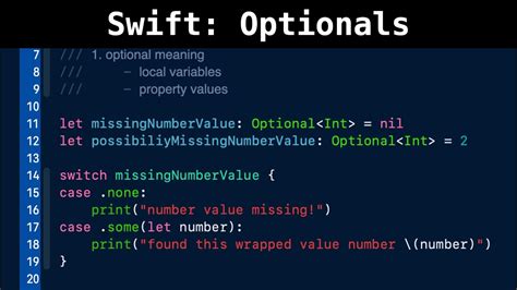 Swift Optionals Youtube