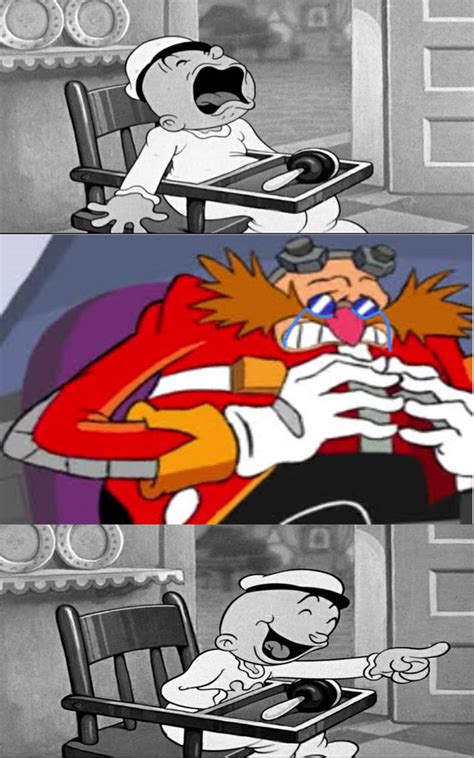 Dr Eggman Crying Makes Sweet Pea Laugh By Convbobcat On Deviantart
