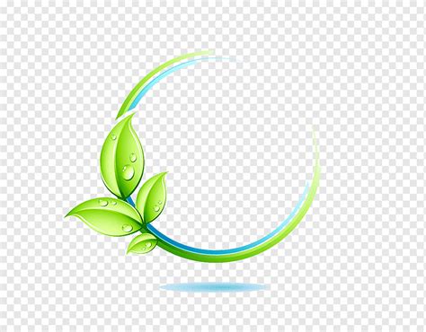 녹색 잎 로고 환경 아이콘 프레임 프레임 골든 프레임 잎 Png Pngwing