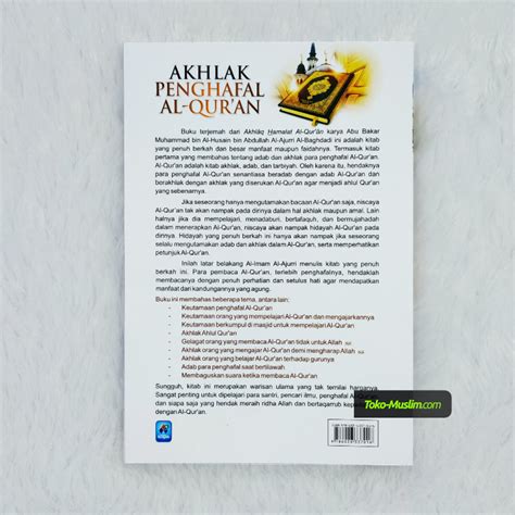 Buku Akhlak Penghafal Al Quran Tuntunan Adab Dan Etika