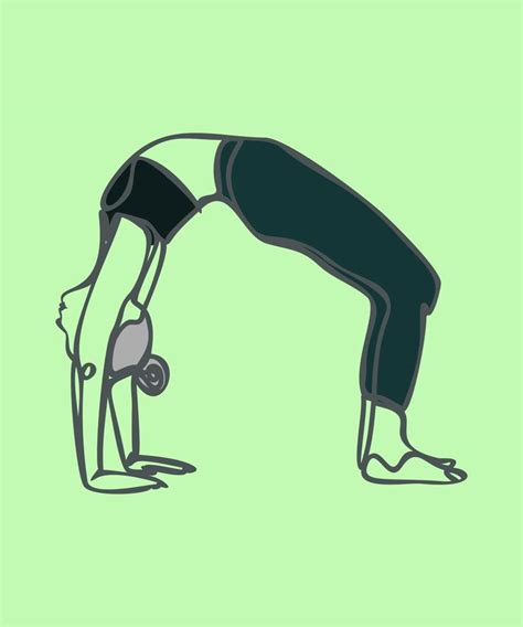 Woman Doing Exercise In Yoga Pose Vector Colored Isolated Silhouette