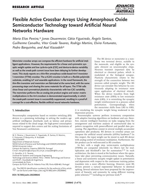 Pdf Flexible Active Crossbar Arrays Using Amorphous Oxide