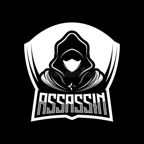 Assassin Ninja Warrior With A Cloak Mascot Logo Gaming Vector