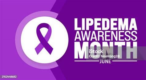 Ilustración De June Is Lipedema Awareness Month Background Template