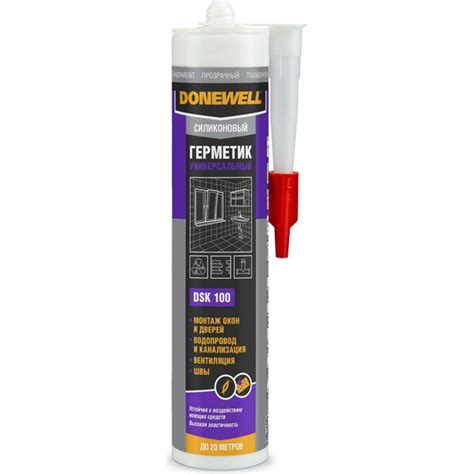 Силиконовый Герметик DONEWELL, Для окон, прозрачный - купить по низким ...