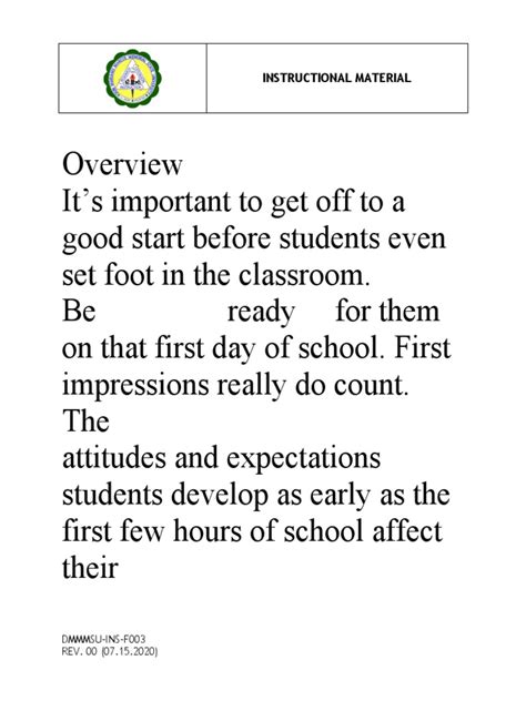 Organization And Management Of Learner Centered Classroom Pdf