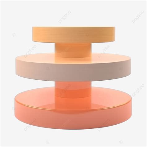3d Rendering Three Rounded Layer Isolated 3d 3d Illustration