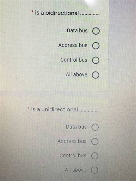 Solved Is A Bidirectional Data Bus O Address
