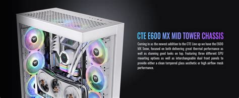Buy Thermaltake Cte E600 Mx Snow Mid Tower Chassis In Bd